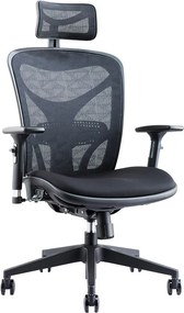Ergonomická kancelářská židle MOSH Airflow 601 - černá