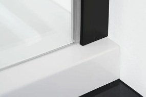 Polysan ZOOM LINE BLACK sprchové dveře 1400mm, čiré sklo ZL1314B