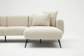 Hanah Home Rohová pohovka SIDE krémová pravá 252 cm