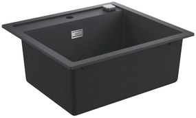 Grohe - Kompozitní dřez K700 s automatickým odtokem, 56x51 cm, granitová černá 31651AP0