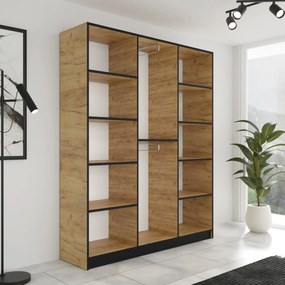 Šatní skříň s otevíracími dveřmi EDEN v3 3D Craft Dąb