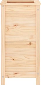 vidaXL Zahradní truhlík bílý 40 x 40 x 78 cm masivní borové dřevo [825275] Barva: Černá borovice