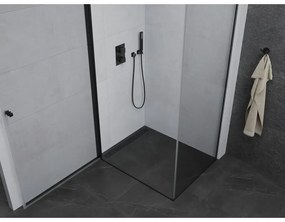 Mexen Pretoria sprchový kout s otočnými dveřmi 80 x 70 cm, Průhledné, Černá - 852-080-070-70-00