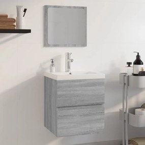 Koupelnová sestava šedá sonoma kompozitní dřevo 3152865