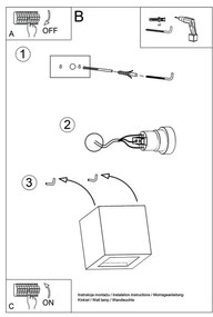 Sollux SL.0872 - Nástěnné svítidlo LEO 1xE27/60W/230V černá