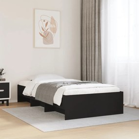 Rám postele černý 90 x 200 cm kompozitní dřevo 3295675