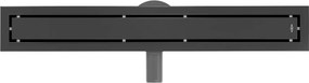 Mexen Flat 360° M13 otočný lineární odtok 2v1 60 cm, černý - 1710060-40