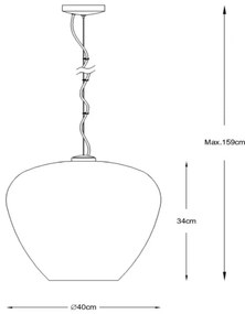 Lucide 70478/40/65 - Lustr na lanku SOUFIAN 1xE27/60W/230V