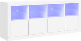 Příborník s LED osvětlením bílý 163 x 37 x 67 cm 3209072