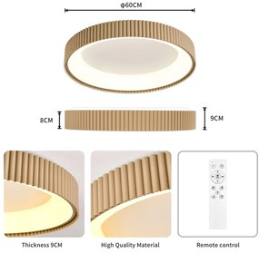 Brilagi - LED Stmív. stropní svítidlo FALCON MODERN LED/54W/230V 60 cm béžová+DO