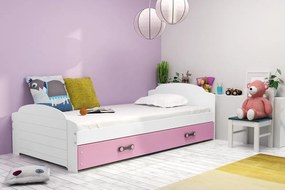 BMS Group Dětská postel s úložným prostorem LILI 200x90 bílá Barva šuplíku: Grafit