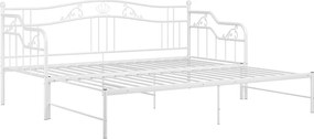 vidaXL Rám vysouvací postele/pohovky kovový 90 x 200 cm [324765] Barva: Šedá