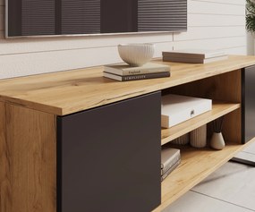 ADRK Furniture Skříňka RTV Lofter 135 cm RTV-LOF-OCB-135