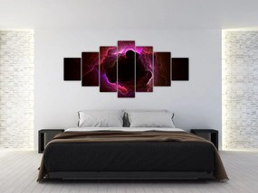 Obraz - abstrakce mraku (210x100 cm)
