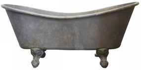 Kovová antik dekorační vana ve starém franc.stylu Bathtub -  129*56*59cm