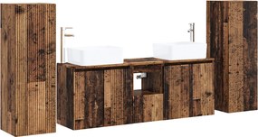 Sada koupelnového nábytku 5 ks Staré dřevo 33 x 34,5 x 100 cm 3406001