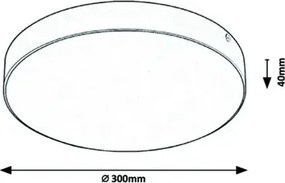 Rabalux TARTU černá / Venkovní svítidlo / LED 24W / 2500lm / nastavite