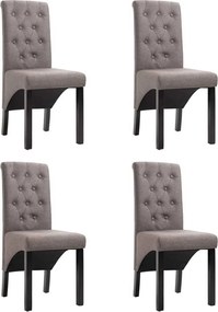 vidaXL Jídelní židle 4 ks textil [272245] Barva: taupe