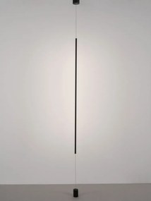 Matně černá hliníková LED stojací lampa (výška 300 cm) Elettra – Nova Luce