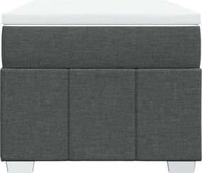 Box spring postel s matrací tmavě šedá 90x190 cm textil 3285436