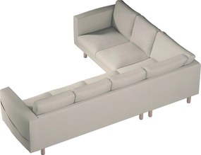 Potah na pohovku IKEA Norsborg rohová 5-místná barva béžová látka pletený vzor