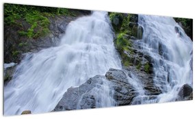 Obraz s vodopády na zeď (100x40cm)