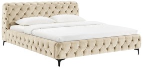 Designová postel Rococo 180 x 200 cm šampaňský samet - skladem
