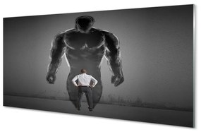 akrylový obraz muž svaly 125x50 cm