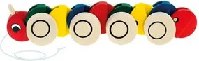 BINO Tahací housenka / dřevo / 30 cm / od 12 měsíců