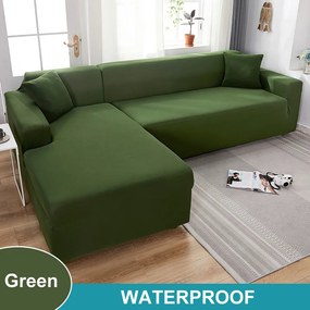 Elastický potah na pohovku či křeslo - voděodolný (3 sedadla) Barva: zelená