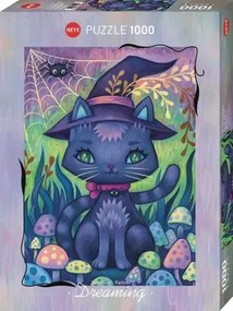 HEYE Puzzle Dreaming: Kočka čarodějka / 1000 dílků / 50 x 70 cm