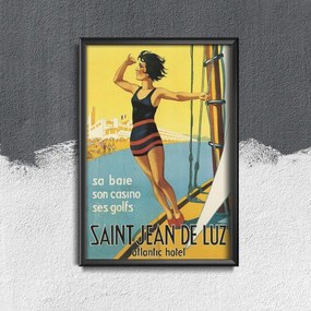 Retro plakát Saint jean de luz