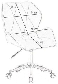 LuxuryForm DESIGN Židle MILANO MAX VELUR na černém talíři - latte