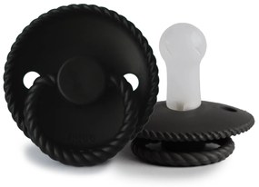 Frigg Dudlík Frigg Rope Jet Black silikon vel.2