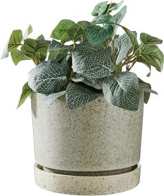 PLANT Květináč s miskou 20 cm - šedá