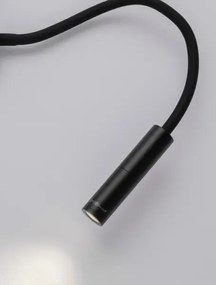 LED černá svítilna na zeď Sonica