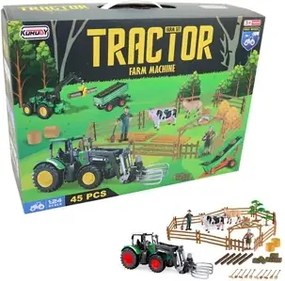 MaDe 16353 Traktor s farmou a příslušenstvím, 45 kusů / od 3 let