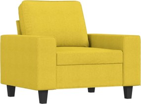 4dílná sedací souprava světle žlutá textil 3201879
