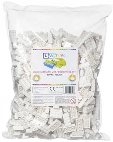 L-W Toys Stavebnice pro děti základní kostky 2x4 500 ks
