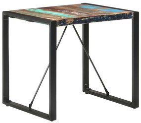 vidaXL Jídelní stůl 80 x 80 x 75 cm masivní recyklované dřevo