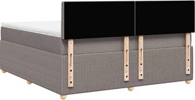 Box spring postel s matrací taupe 180x200 cm textil 3287553
