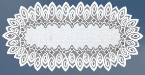 Žakárový ubrus - běhoun PEDRO různé rozměry bílá MyBestHome Rozměr: 120x160 cm