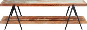 TV stolek 160 x 40 x 50 cm masivní recyklované dřevo 247886