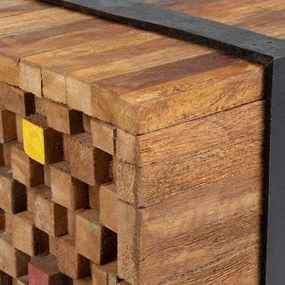 TV stolek 110 x 30 x 32,5 cm masivní teakové dřevo 326173