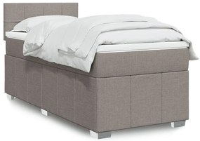 Box spring postel s matrací taupe 100 x 200 cm textil 3289283