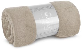 Přehoz z mikrovlákna 150x200 Simple beige Eurofirany