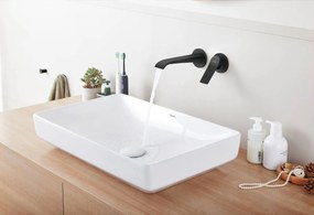 Hansgrohe Vivenis, umyvadlová baterie pod omítku, 2-otvorová instalace, EcoSmart, černá matná, 75050670