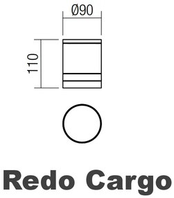 Venkovní stropní svítidlo Redo CARGO/1x GU10/IP54