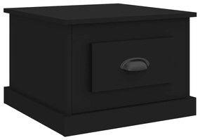 Konferenční stolek černý 50x50x35 cm kompozitní dřevo - Default Title