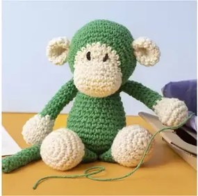 Creativ Company Sada na háčkování Amigurumi opička / od 12 let